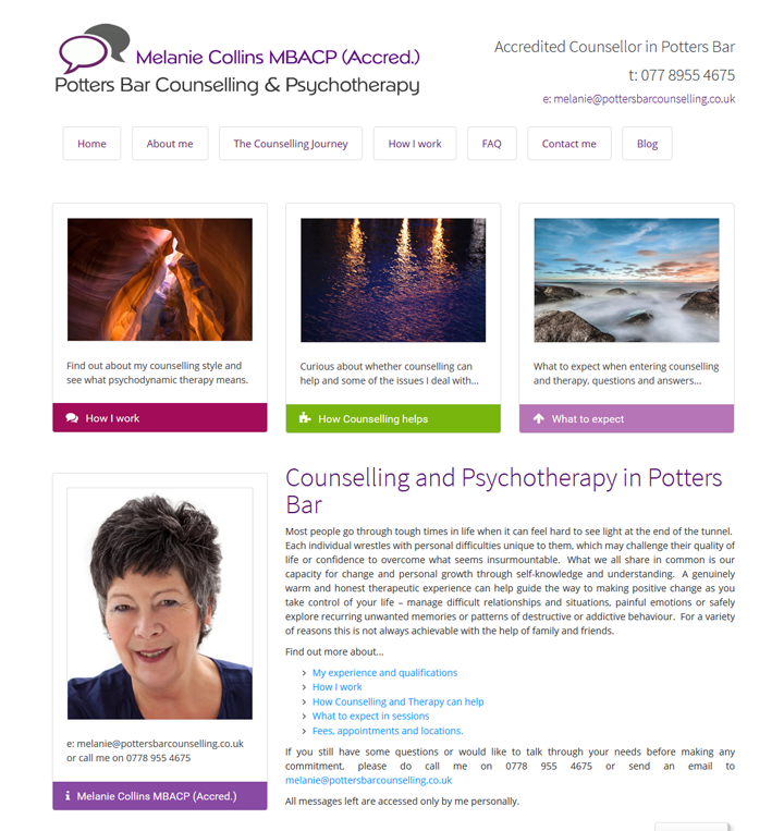 Gallery of Websites for Therapists - Websites for Therapists by YouCan