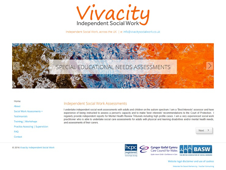 Gallery of Websites for Therapists - Websites for Therapists by YouCan