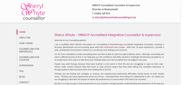 Gallery of Websites for Therapists - Websites for Therapists by YouCan