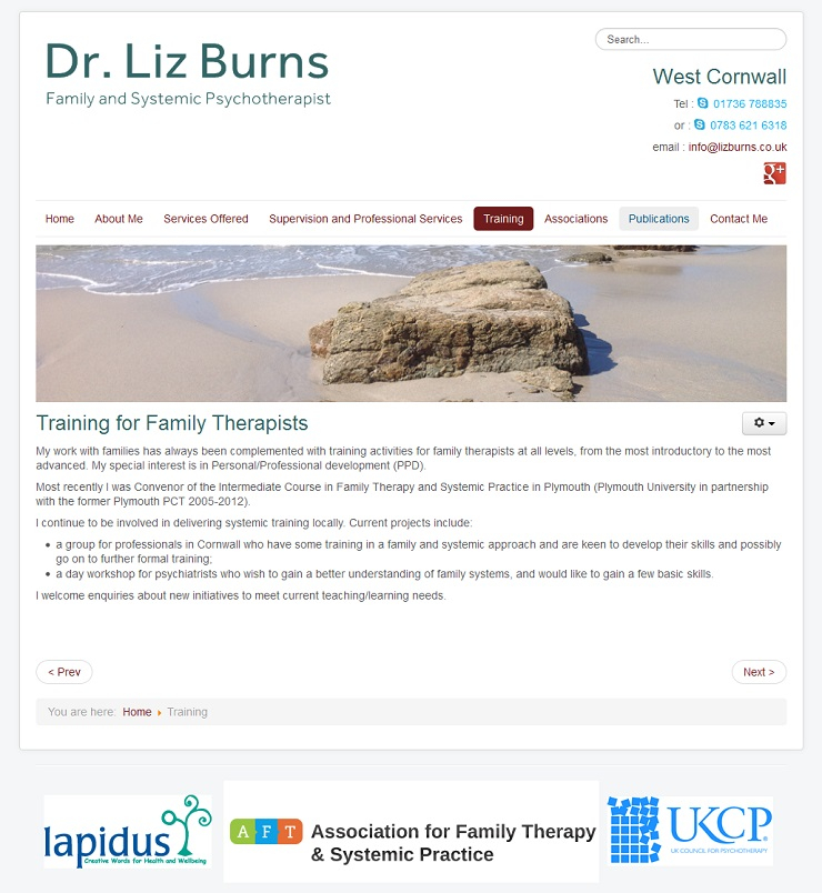 Gallery of Websites for Therapists - Websites for Therapists by YouCan