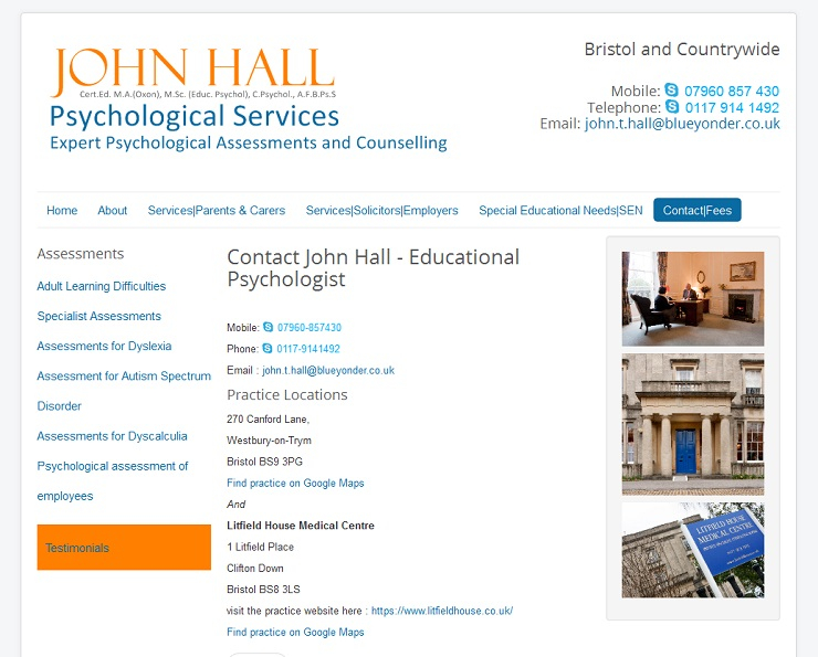 Gallery of Websites for Therapists - Websites for Therapists by YouCan